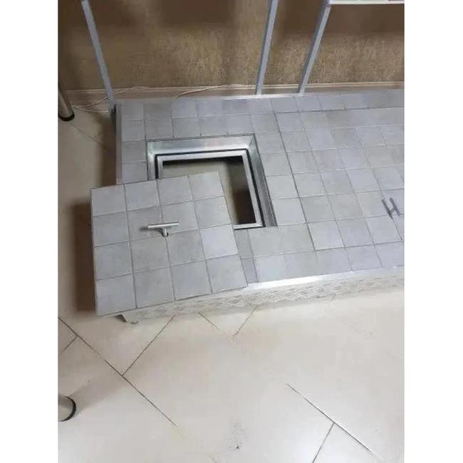 Aluminum floor hatch "Light" – Tile LevelIing System